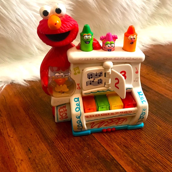 Toys 202 Talking Elmo 75 Mattel Jugar S World Msica Pop Piano Sesame